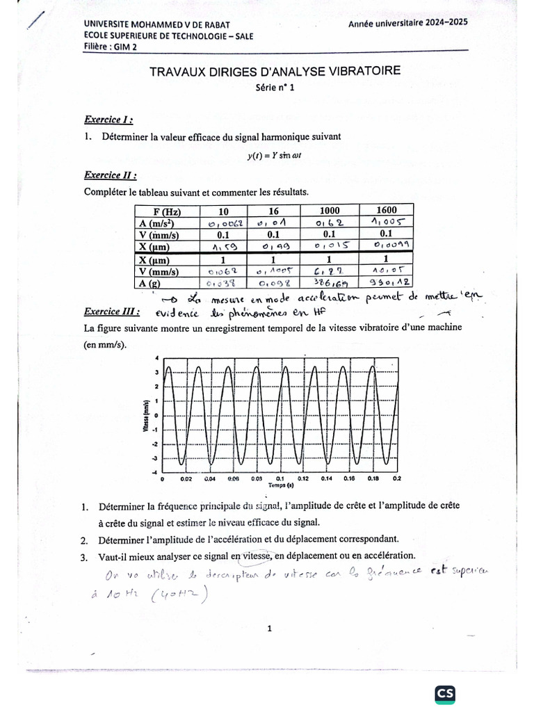 Analyse Vibratoire | PDF