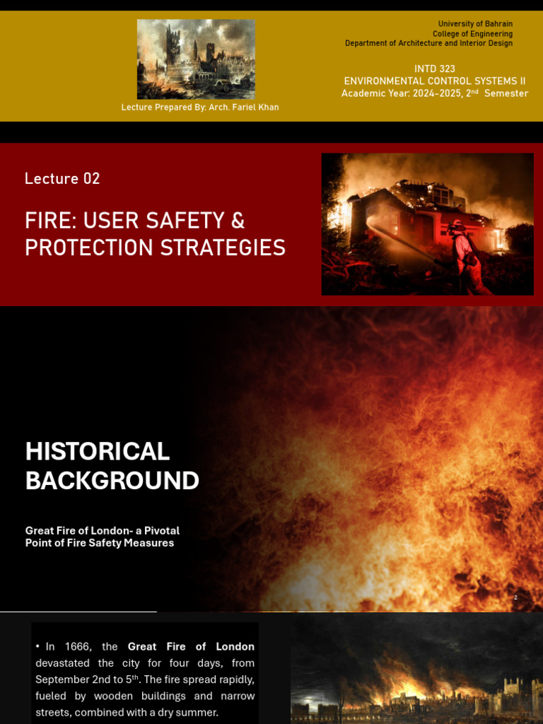 Lecture 2-Fire Safety and Fire Protection | PDF | Fires | Firefighting