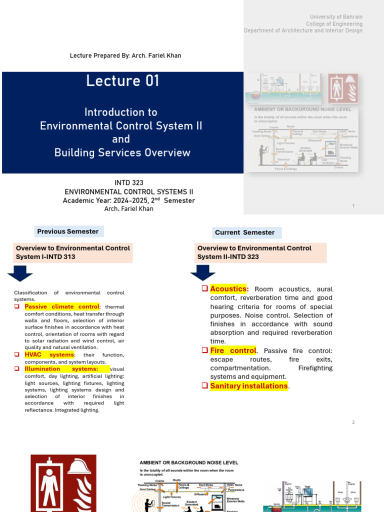 Lecture 01-Introduction To ECS and Building Services | PDF | Energy Conservation | Green Building