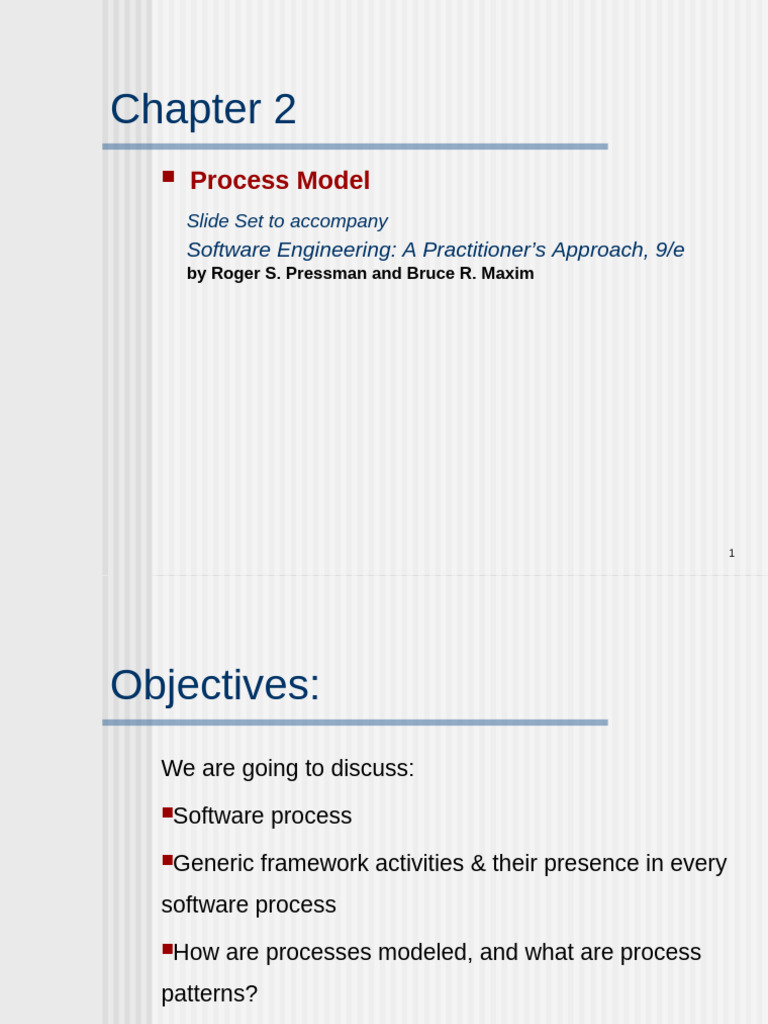 Software Engineering by Pressman in Short Main Keywords Ch2 | PDF