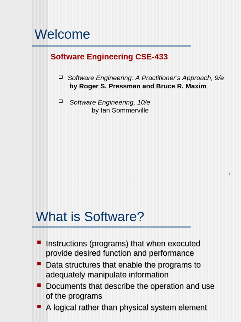 Software Engineering by Pressman in Short Main Keywordsch1 | PDF ...