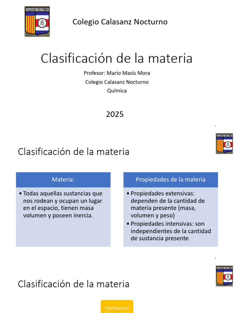 Clasificación y propiedades de la materia | PDF | Mezcla | Gases