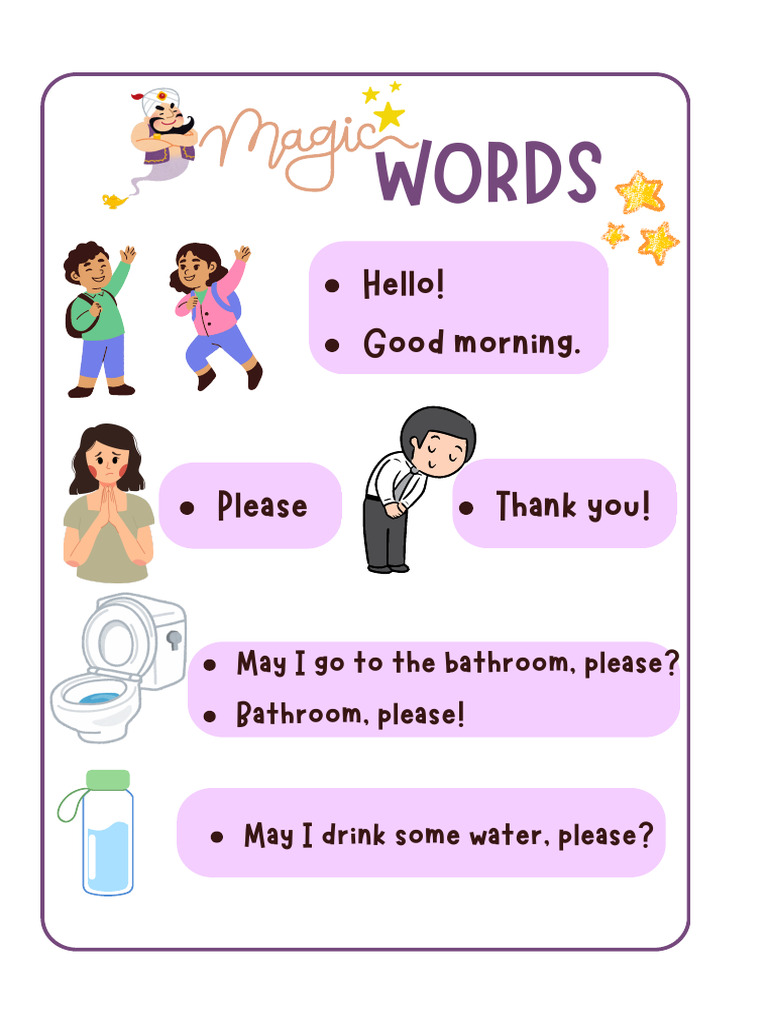 Classroom Courtesy Phrases | PDF