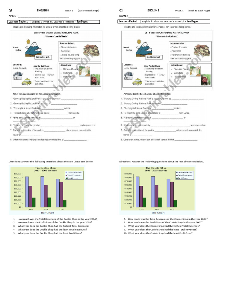 WEEK 1 (Back To Back Page) WEEK 1 (Back To Back Page) | PDF