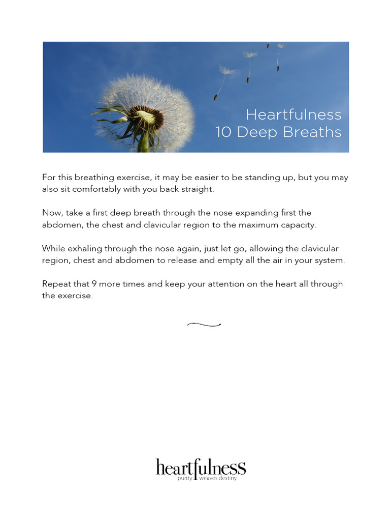 10 Deep Breaths | PDF