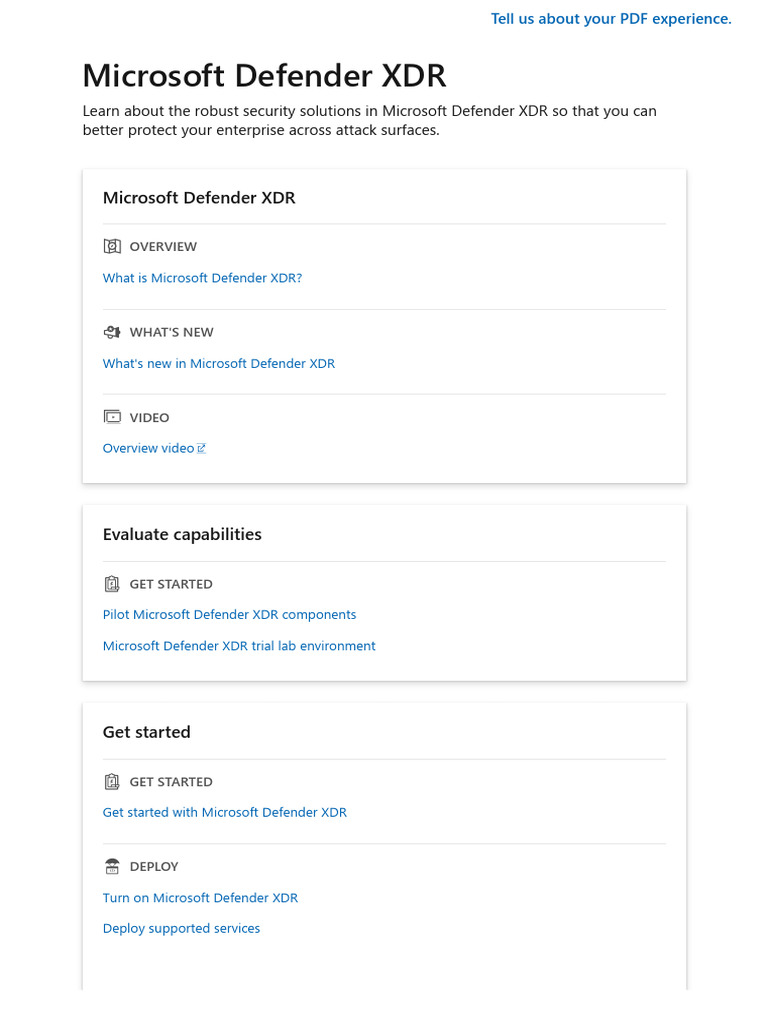 Defender XDR | PDF | Computer Security | Security
