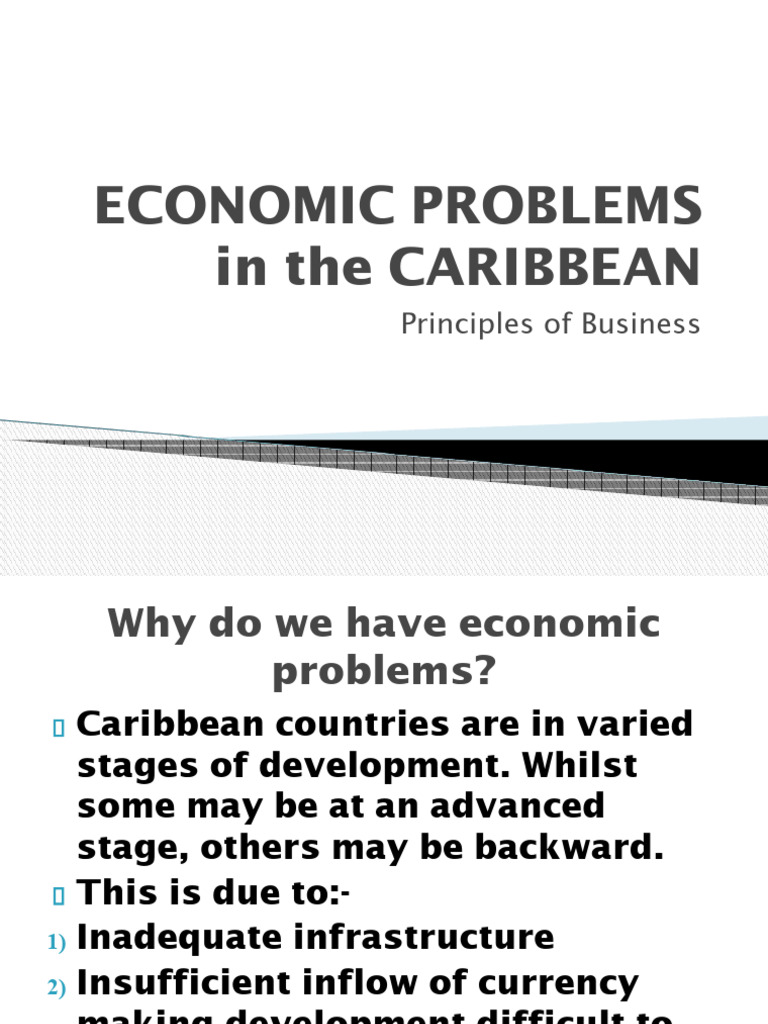 ECONOMIC PROBLEMS in The CARIBBEAN | PDF | Unemployment | Urbanization