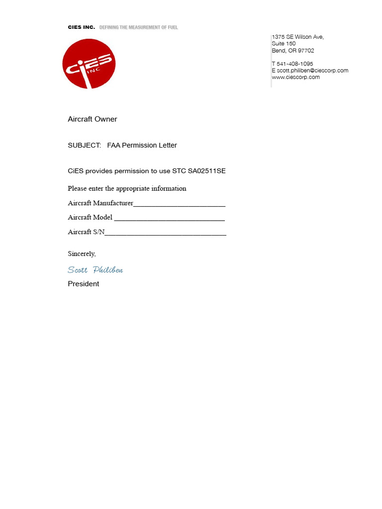 Cies Faa STC Aml 10292020 | PDF | Aircraft | Aviation