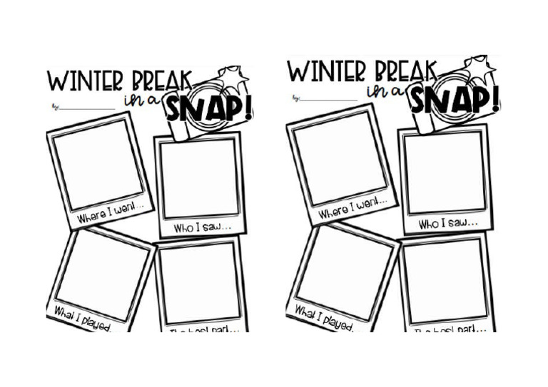 Winter Break in A Snap | PDF