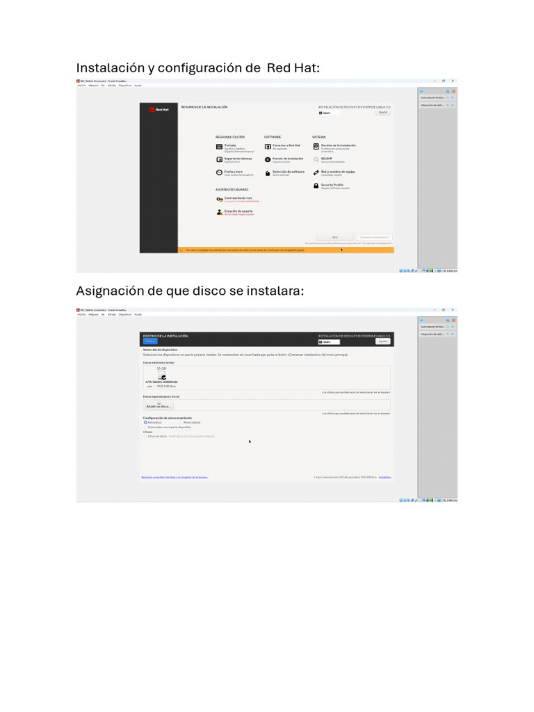 Instalación y Configuración de Red Hat | PDF