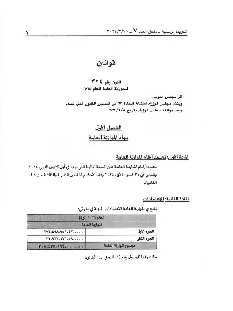 Loi 324 2024 | PDF