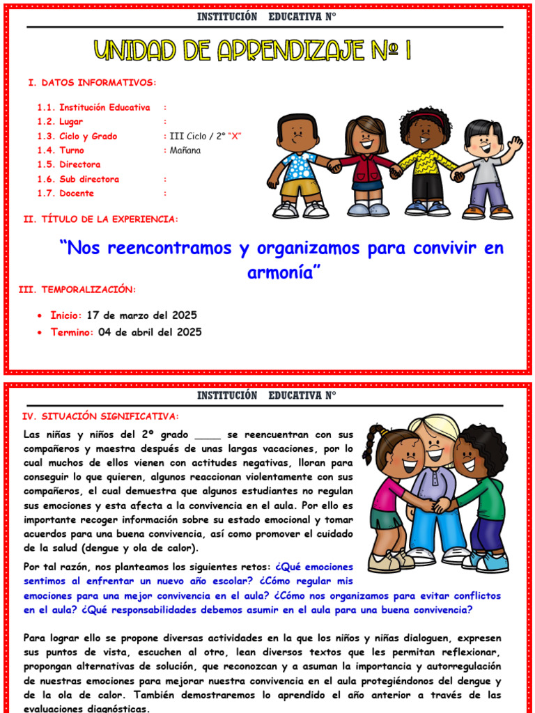 Actividades para la convivencia en 2° grado | PDF | Geometría ...