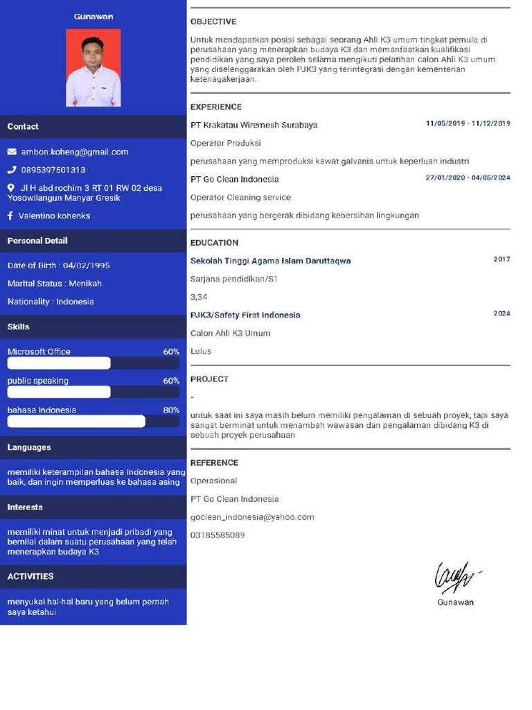 CV BARU 5a - 11zon | PDF