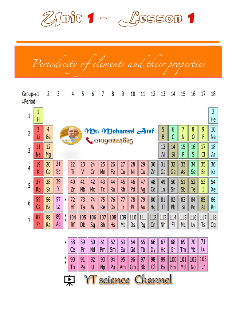 Periodicity of Elements and Their Properties | PDF