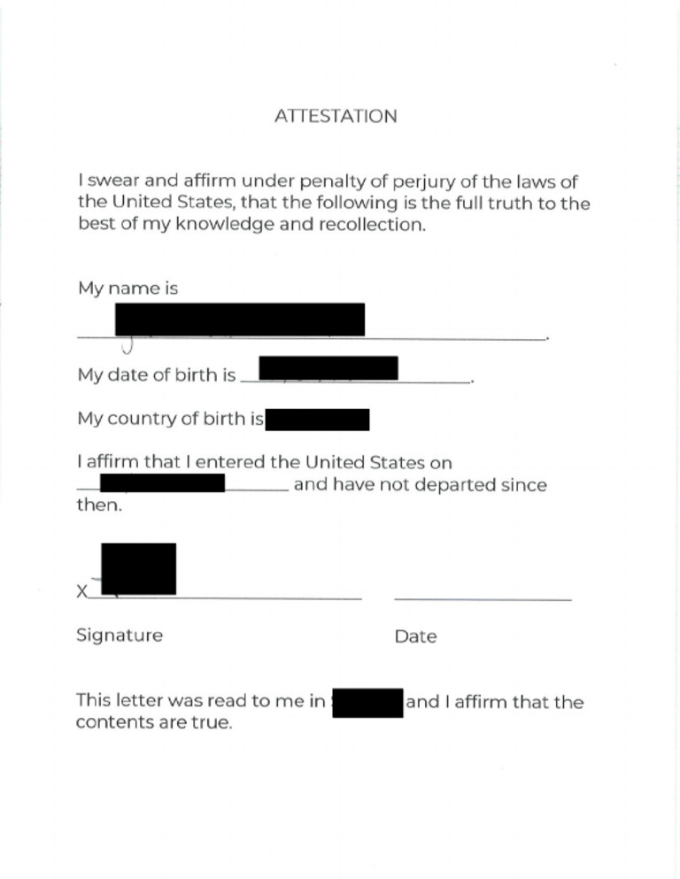 Attestation Sample | PDF