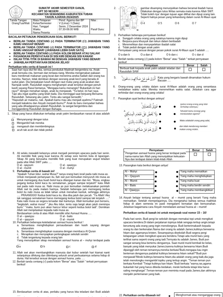Sas Pai Kelas 5 | PDF
