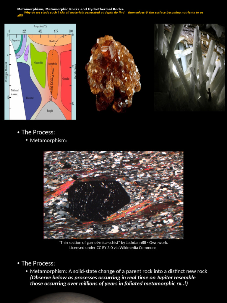 Chapter 7 Metamorphism, Metamorphic Rocks and Hydrothermal Rocks ...