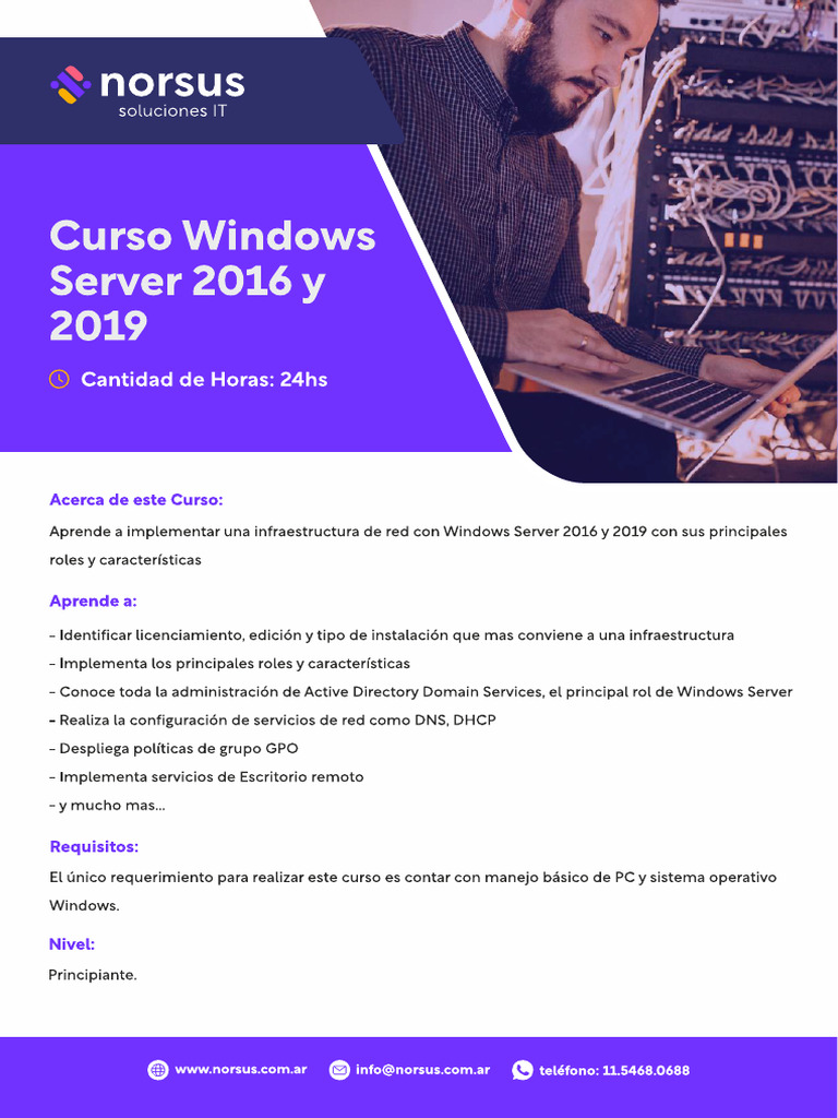 Curso Windows Server 2016 2019 | PDF
