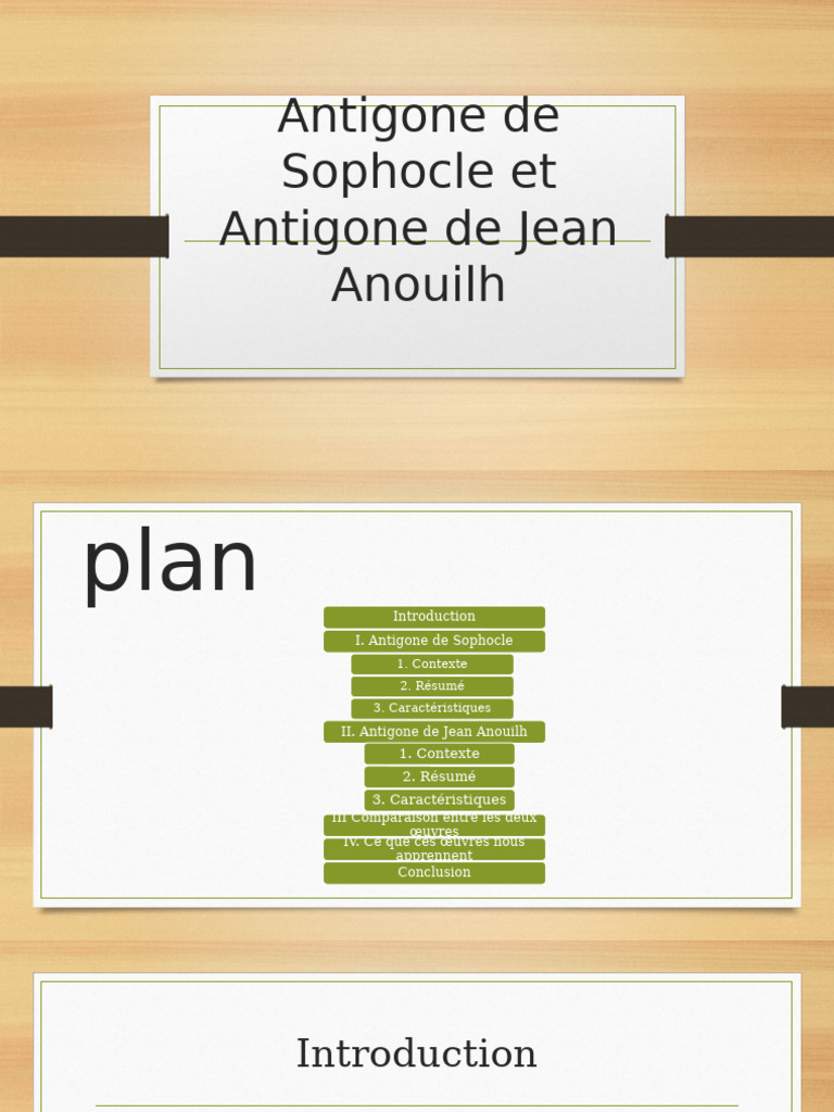 Antigone de Sophocle Et Antigone de Jean Anouilh PAR AYA . | PDF | Sophocle