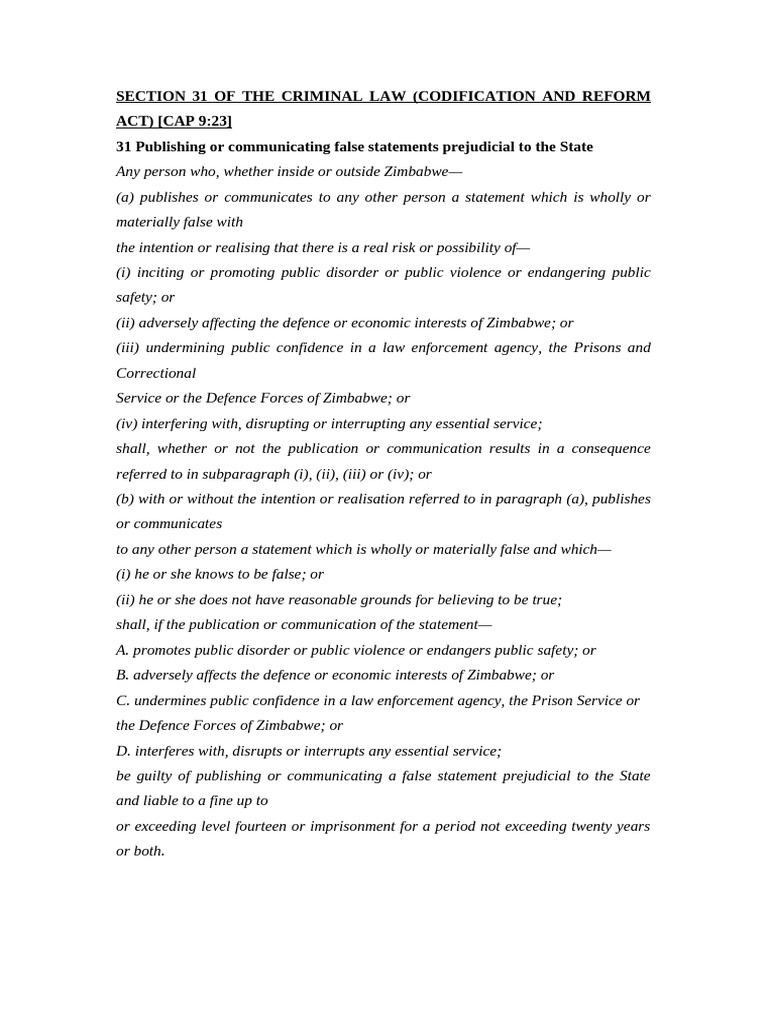 Criminal Law Presentation | PDF | Causation (Law) | Crimes