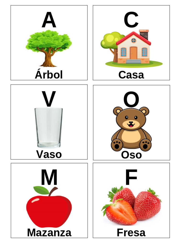 Letras Mayusculas Con Imagen | PDF