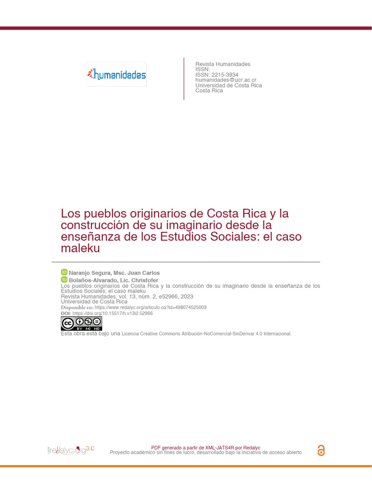 52966-Texto del artículo-247917-1-10-20230731 (2) | PDF | Costa Rica ...