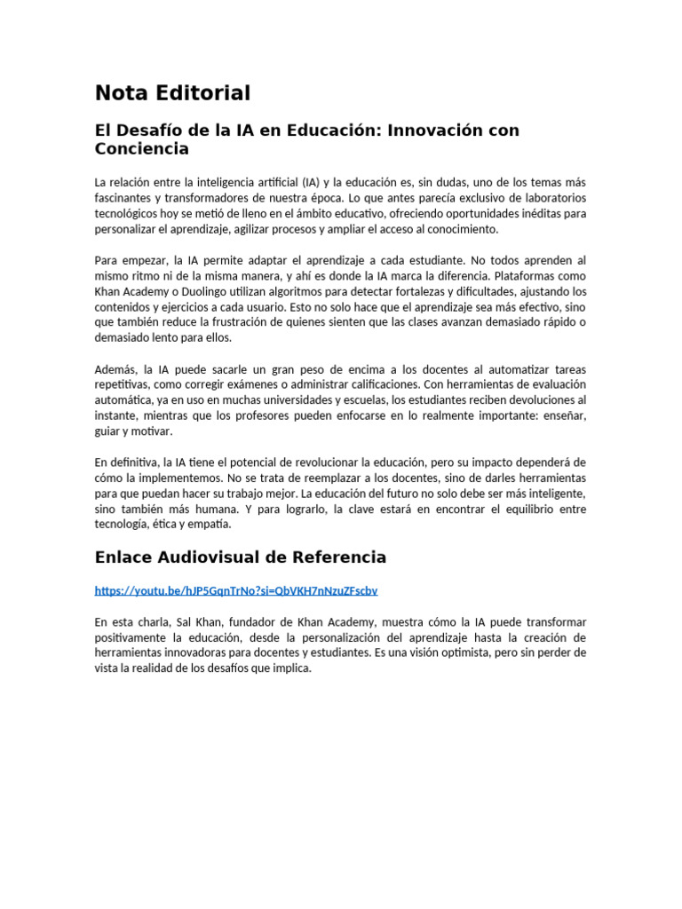 Nota Editorial | PDF