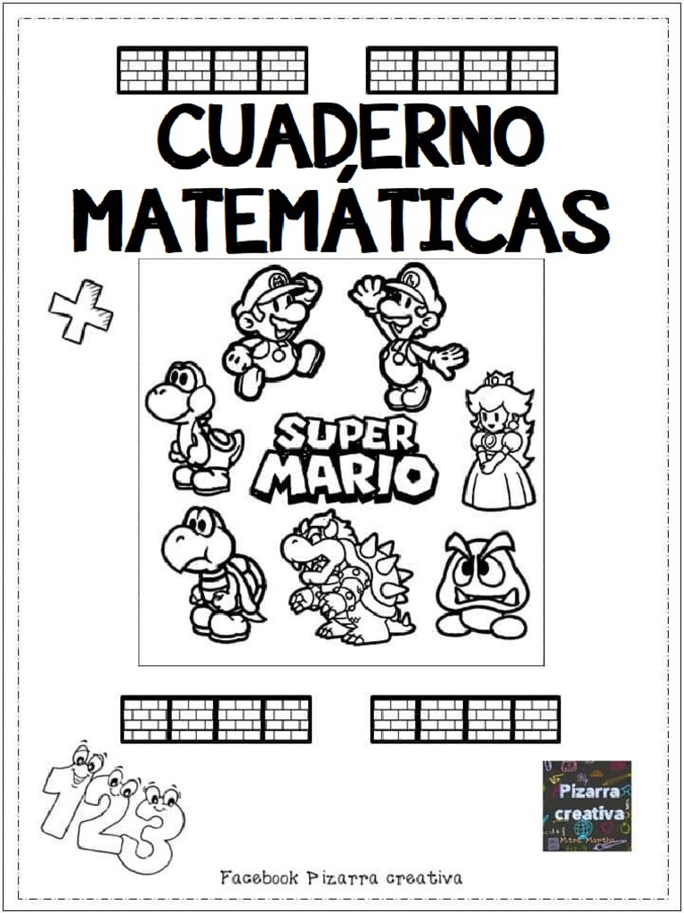 Cuaderno Super Mario de Matemáticas Recopilado Por Materiales ...