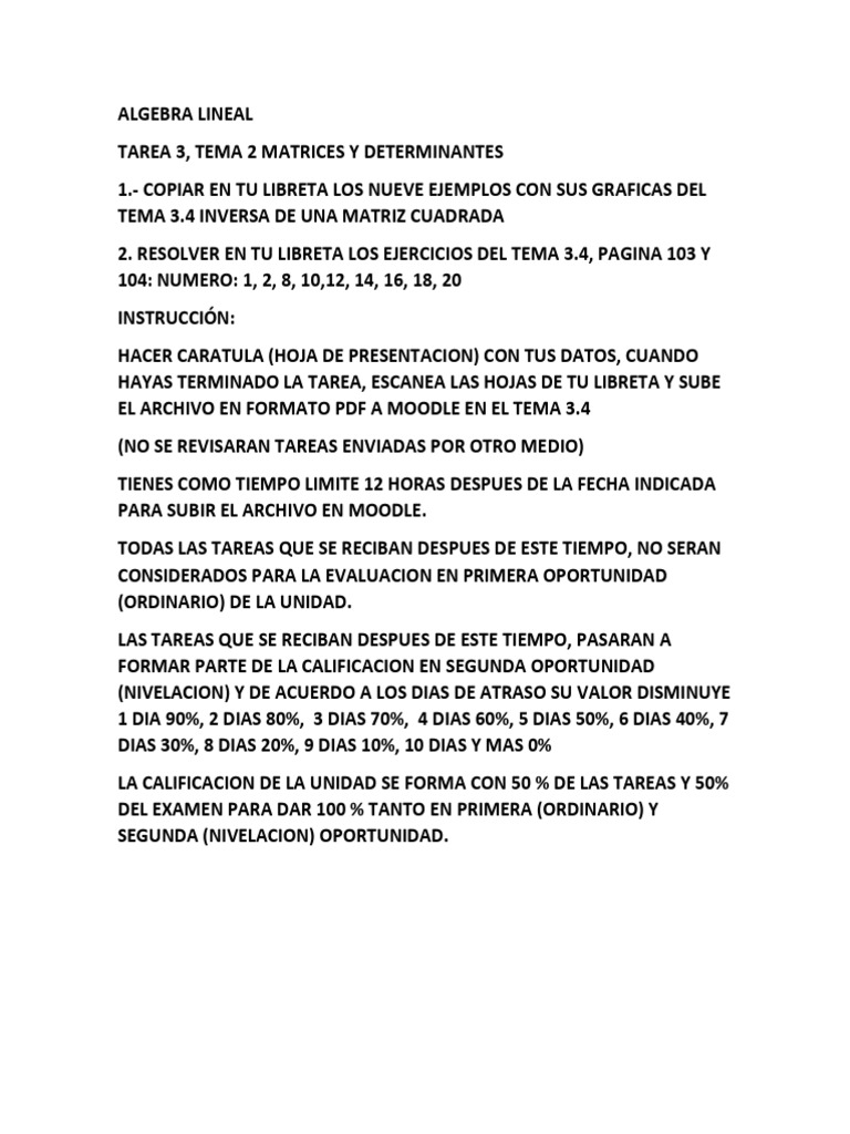 Tarea3 Tema3 4inversadeunamatrizcuadrada | PDF