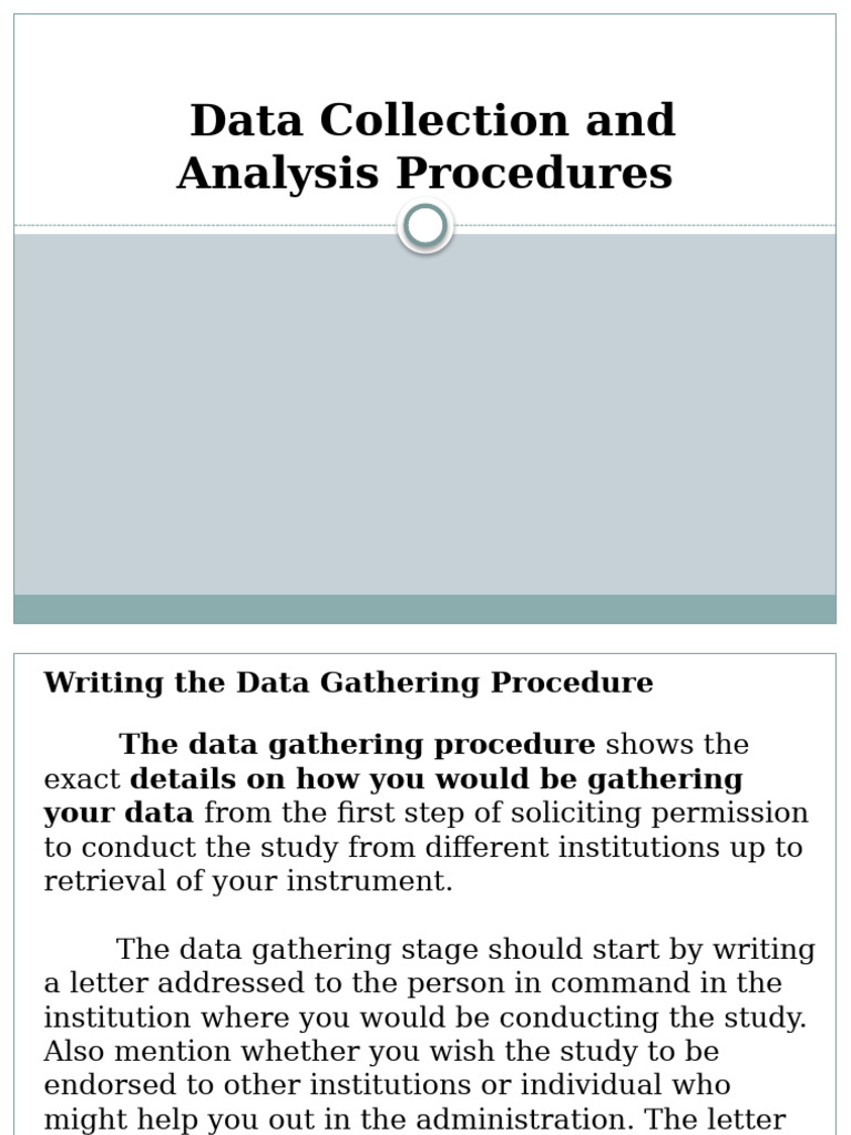 Data Collection and Analysis Guide | PDF | Level Of Measurement ...