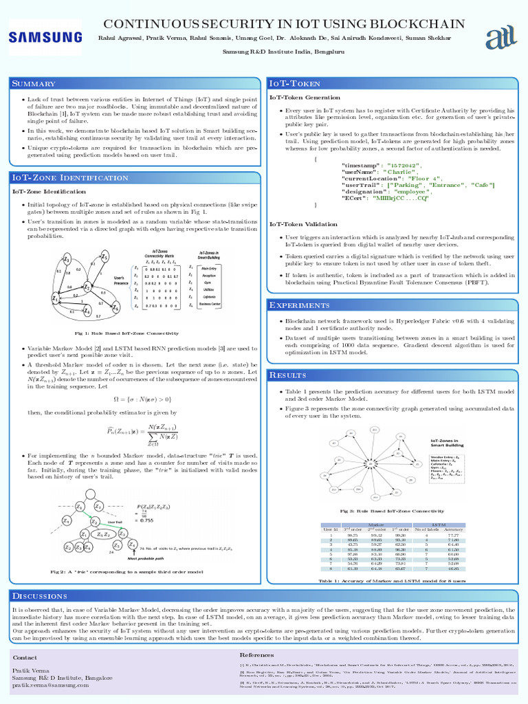 Blockchain for IoT Security Solutions | PDF | Markov Chain | Applied Mathematics