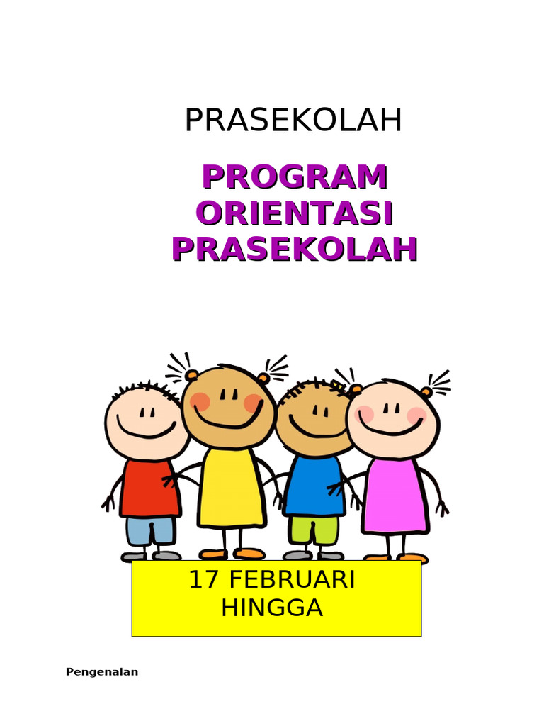 Program Orientasi Prasekolah 2025 | PDF