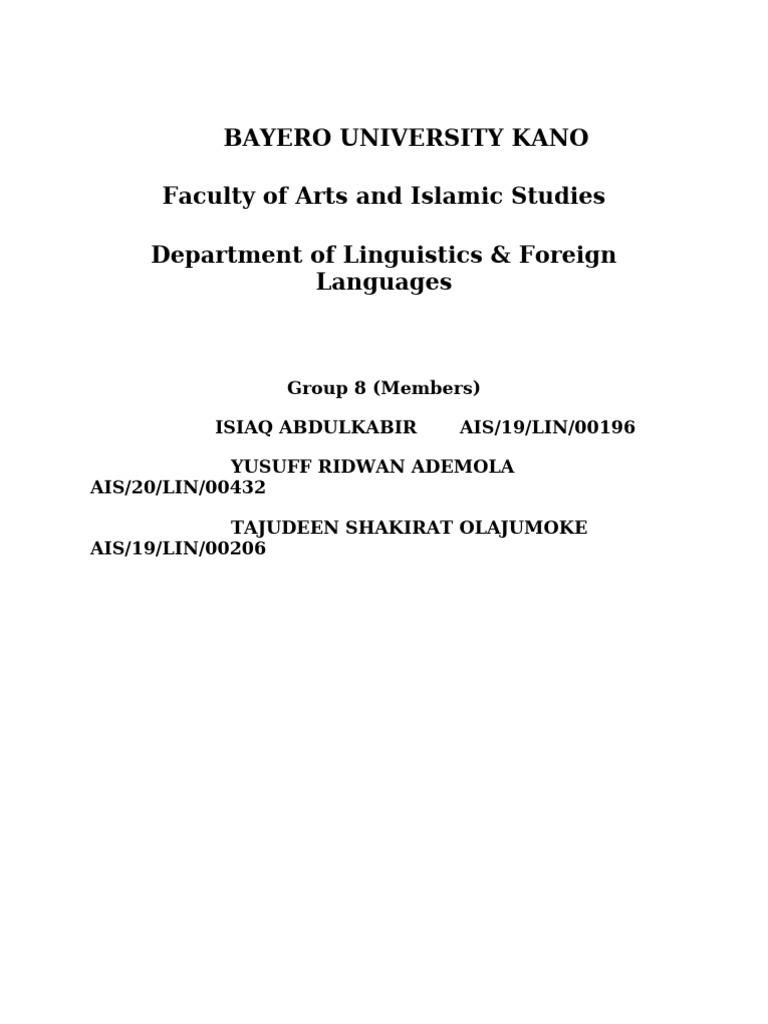 Advance Morphology: "A Perspective " | PDF | Word | Morphology ...