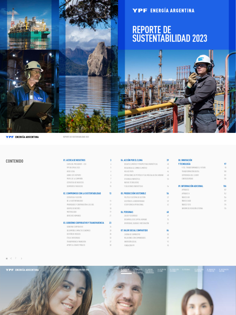 Informe De Sustentabilidad Ypf 2023 Pdf Sustentabilidad Energía