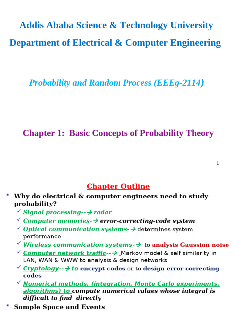 01-Basic Probability Theory | PDF | Randomness | Monte Carlo Method