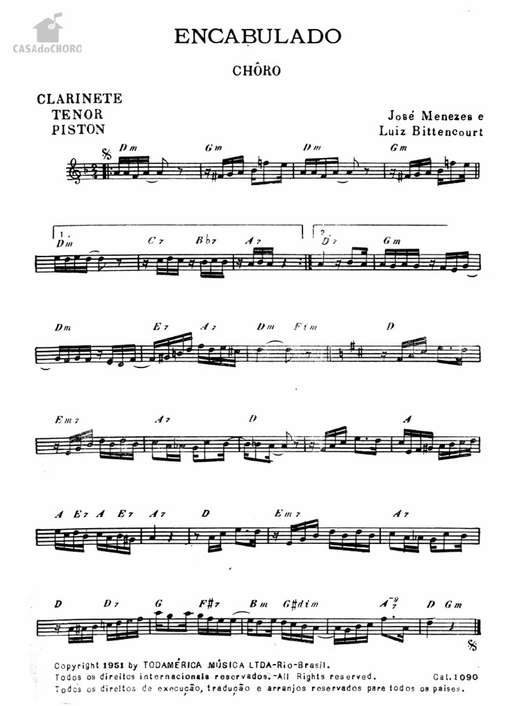 ENCABULADO (JOSÉ MENEZES) - DM Choro | PDF