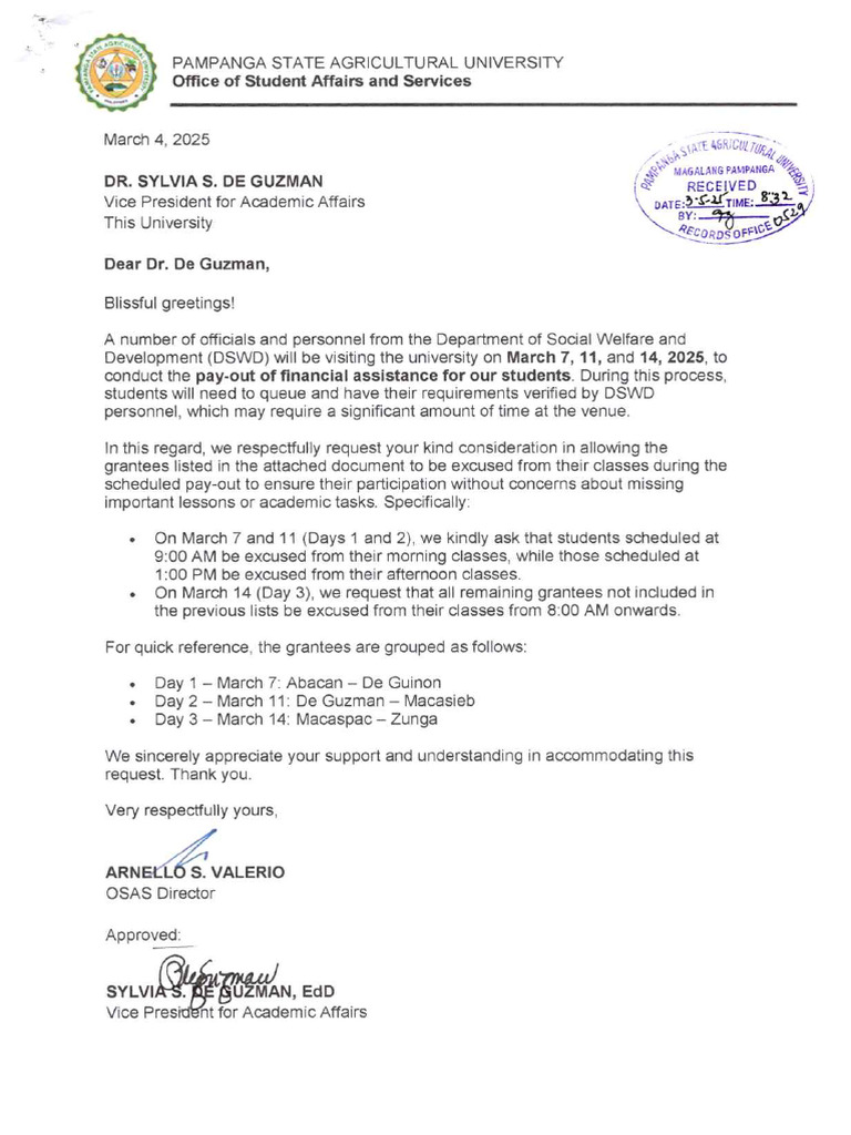 DSWD Pay Out | PDF