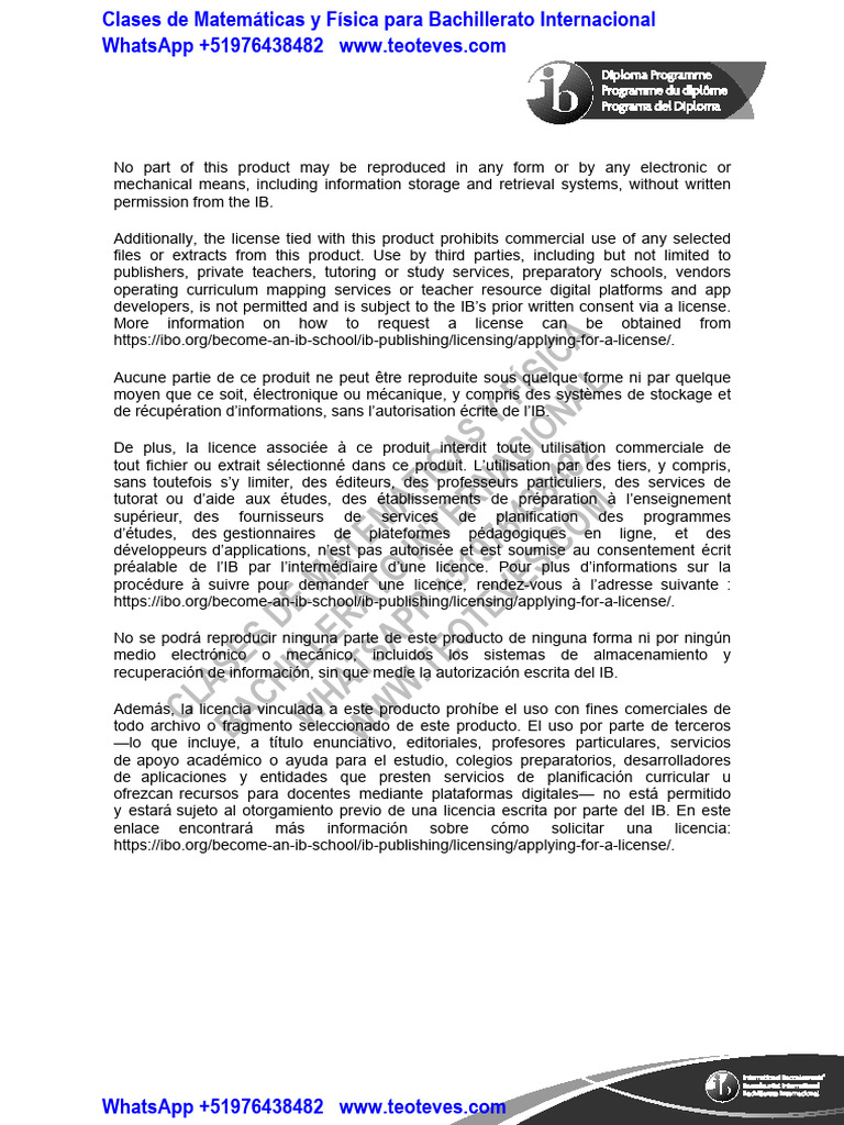 Examen IB Matemáticas Nivel Medio | PDF | Asíntota | Matemáticas