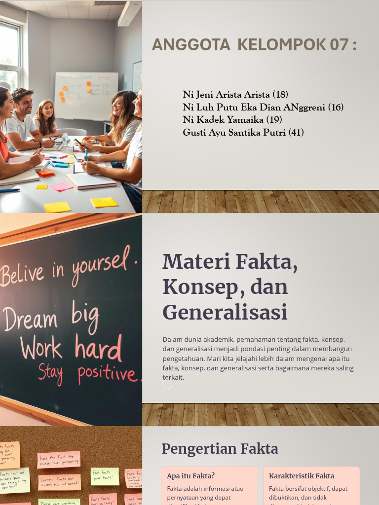 Konsep Fakta Dan Generalisasi | PDF