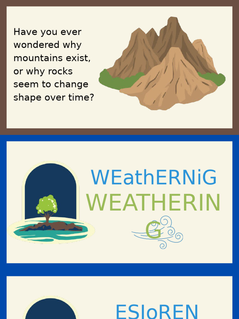 Weathering vs. Erosion Presentation in Minimalist Style | PDF