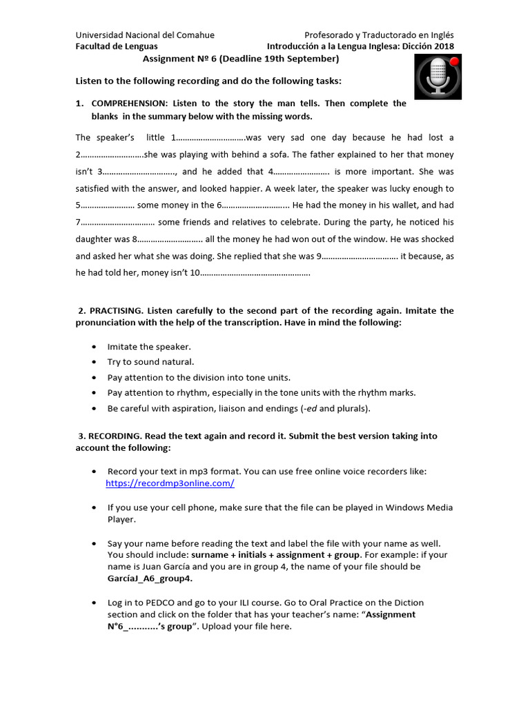 Diction Assignment for English Students | PDF