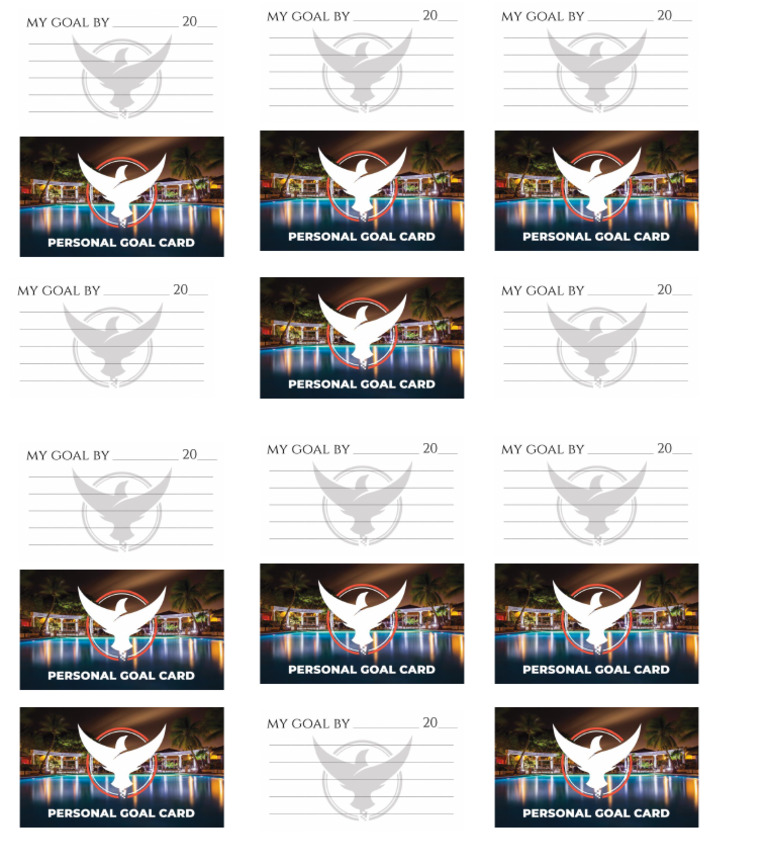 Goal Card Design | PDF