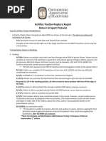 Willits Protocol for Achilles Rehab | PDF | Physical Therapy ...