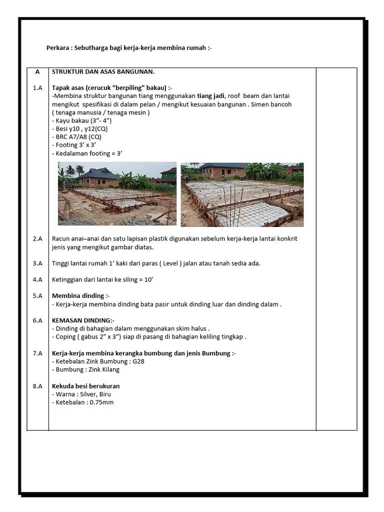 Spek Rumah Sewa Kds June 2022 Mozek Tandas Dapur | PDF