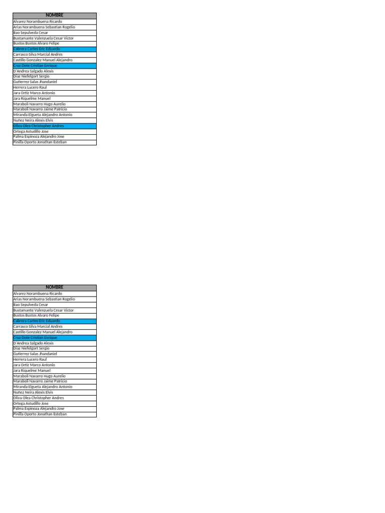 Tarja de Asistencia | PDF
