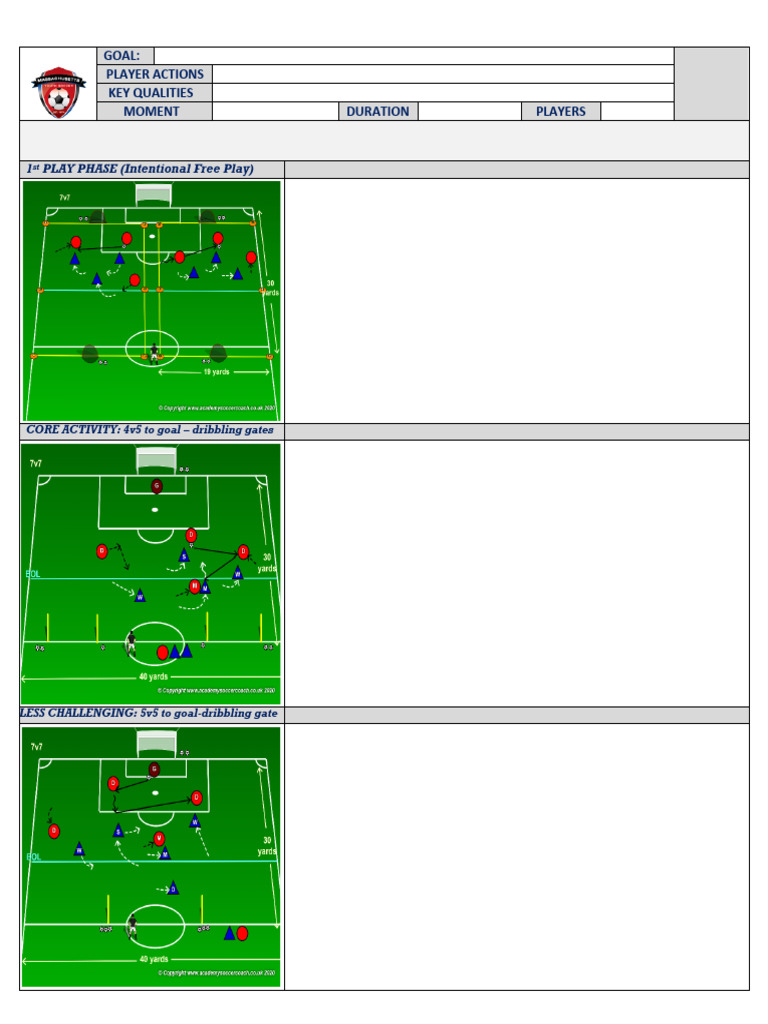 8-U10 Prev Bu Opph-Fall2020 - Rev | PDF | Forward (Association Football ...