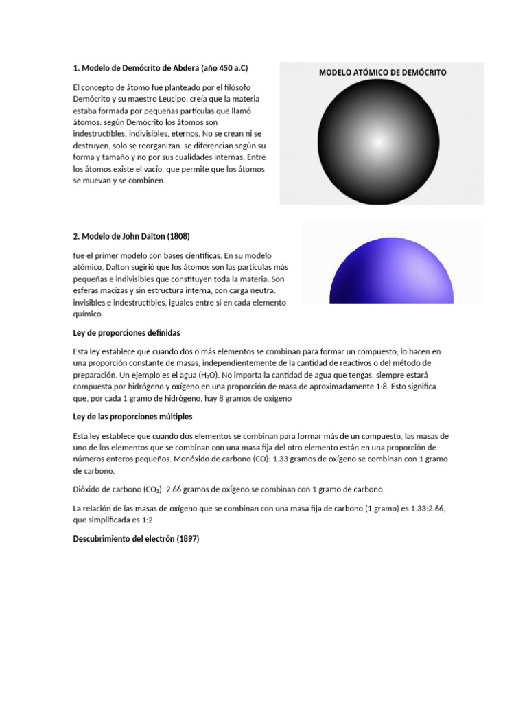 Modelo actual del átomo en física moderna | PDF | Átomos | Núcleo atómico