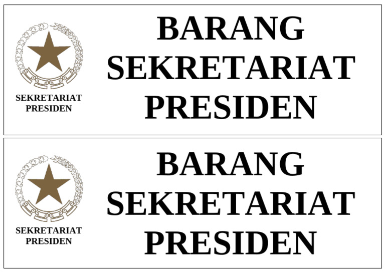 Stiker Barang | PDF