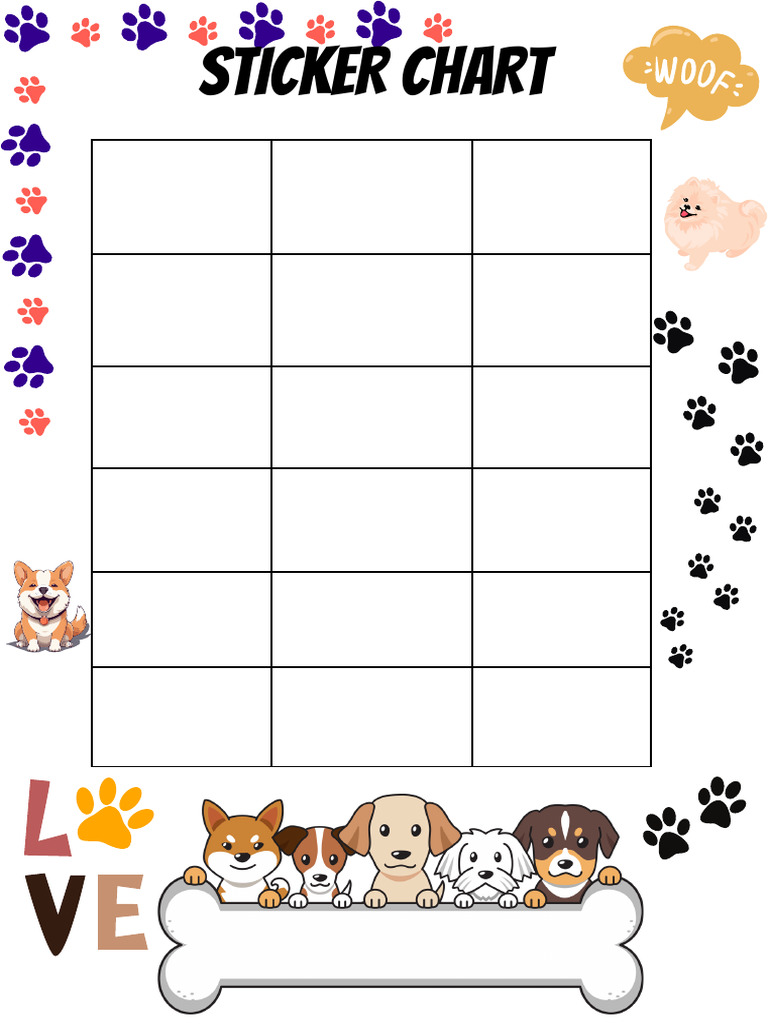 Blue and Red Superhero Sticker Chart | PDF