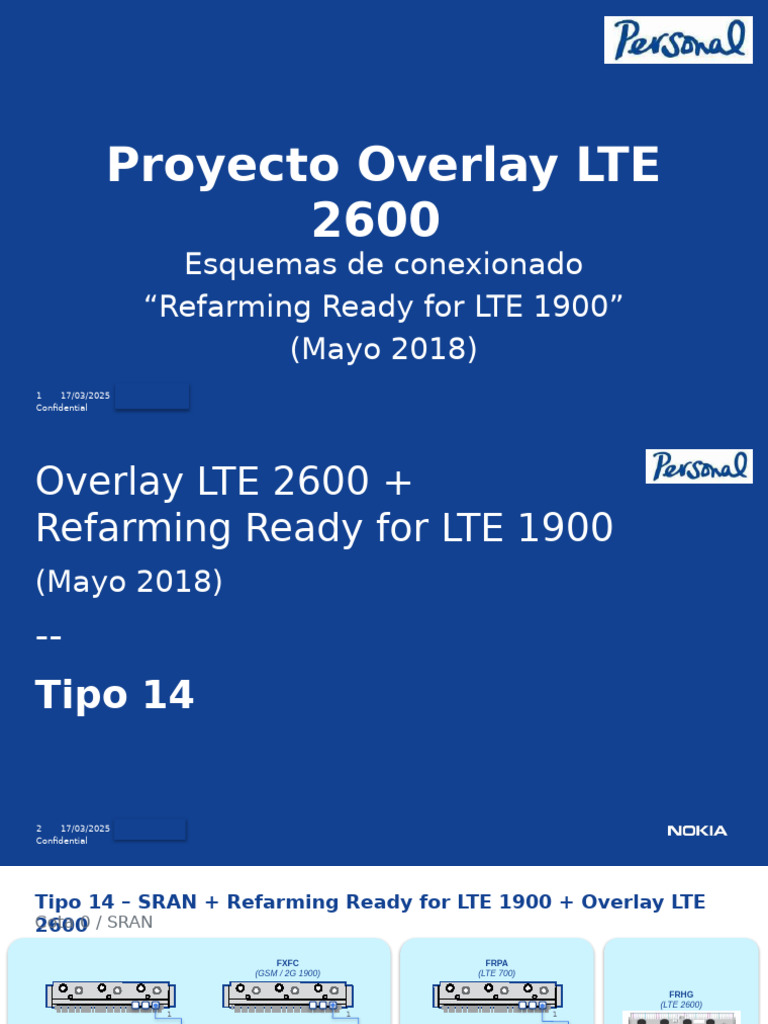 Esquemas de Conexionado Overlay LTE 2600 + Refarming 1900_v04 | PDF | Lte (Telecomunicaciones) | 3 G